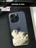 Чехол на Apple iPhone 15 Pro / Айфон 15 Про с принтом Гравюра с облаками, прозра...