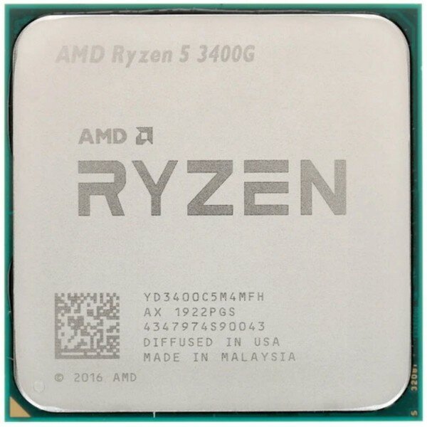 Процессор AMD RYZEN R5-3400G (Soc-AM4) (512 Кб x4 + 4Мб RX Vega Graphics) 64-bit 3.7-4,2 GHz Picasso