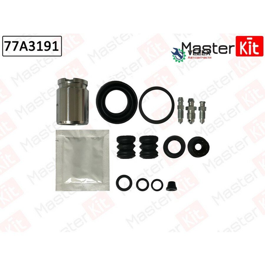 MASTERKIT 77A3191 Ремкомплект тормозного суппорта+поршень с механизмом Renault SC? NIC III (JZ0/1_) 2008 - 77A3191