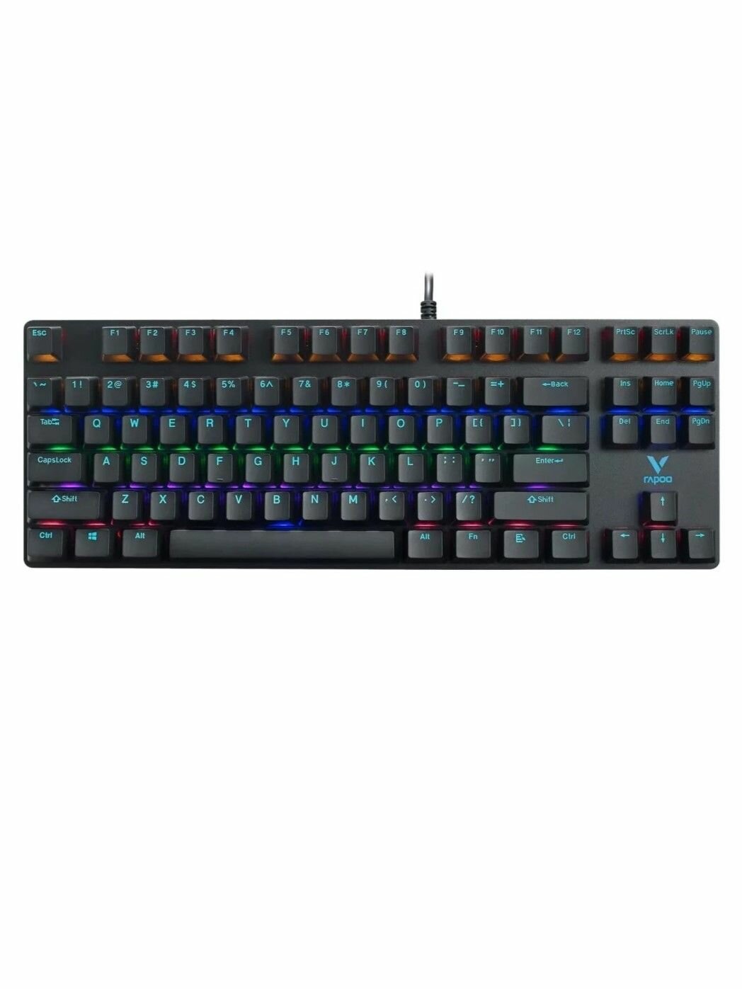 Проводная игровая механическая клавиатура RAPOO V500Pro-87 - черный