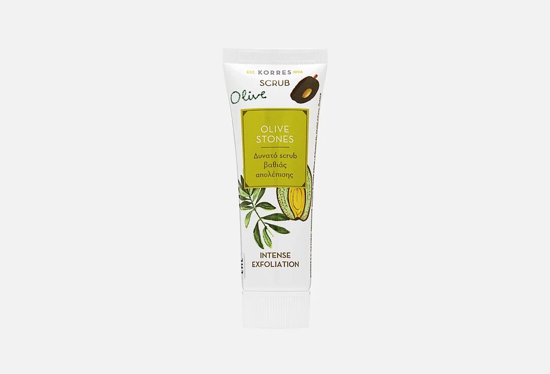 Korres Olive Stones Scrub Эксфолиант для лица 18мл