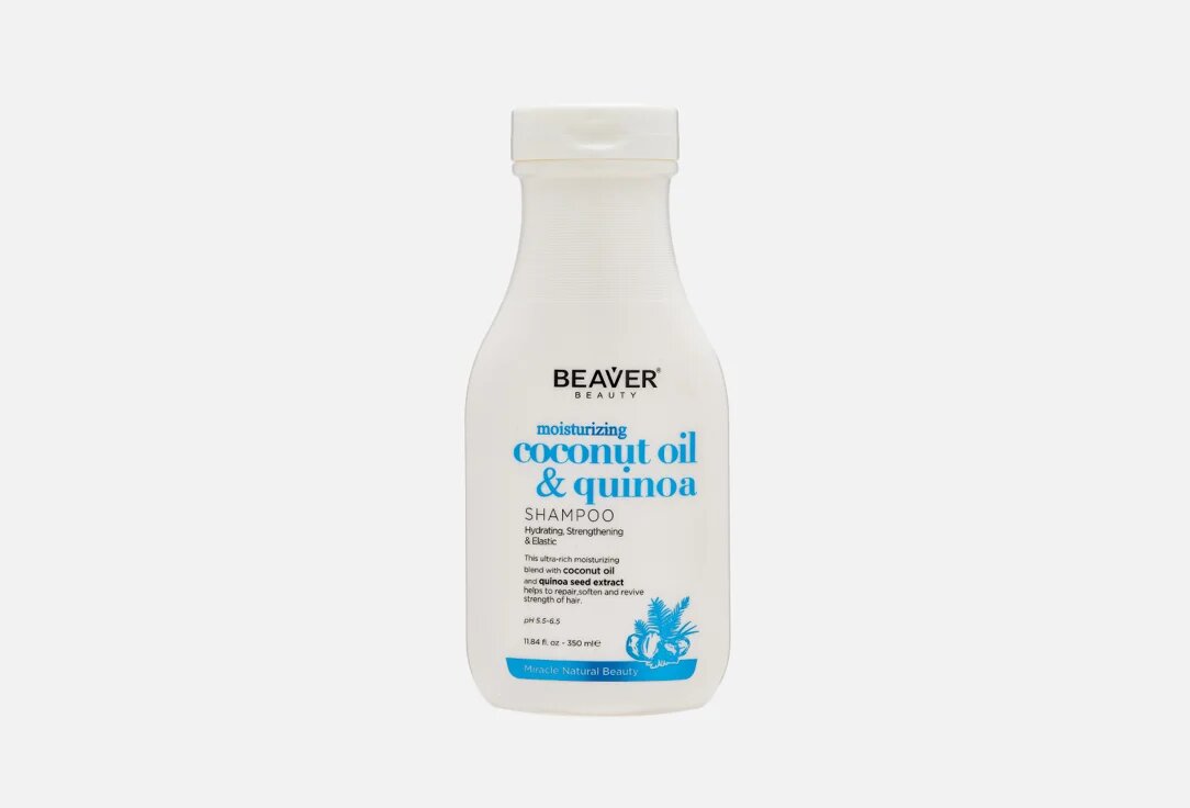Beaver Coconut Oil ＆quinoa Шампунь для волос 350мл