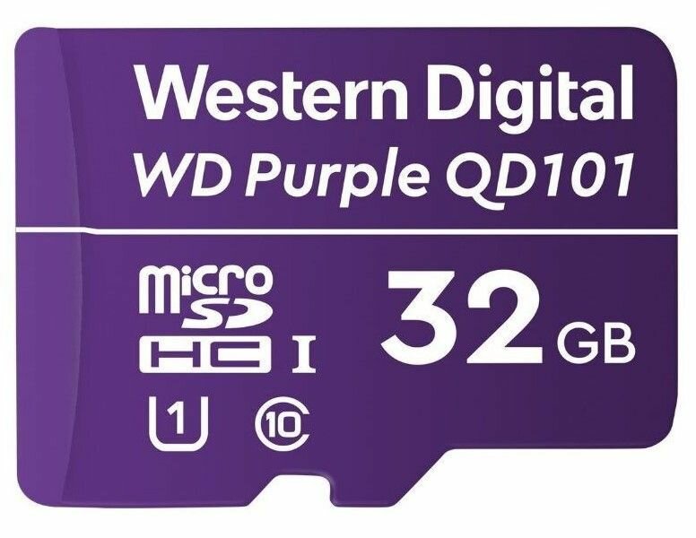 Карта памяти WD Purple SC QD101 microSD 32GB в кейсе