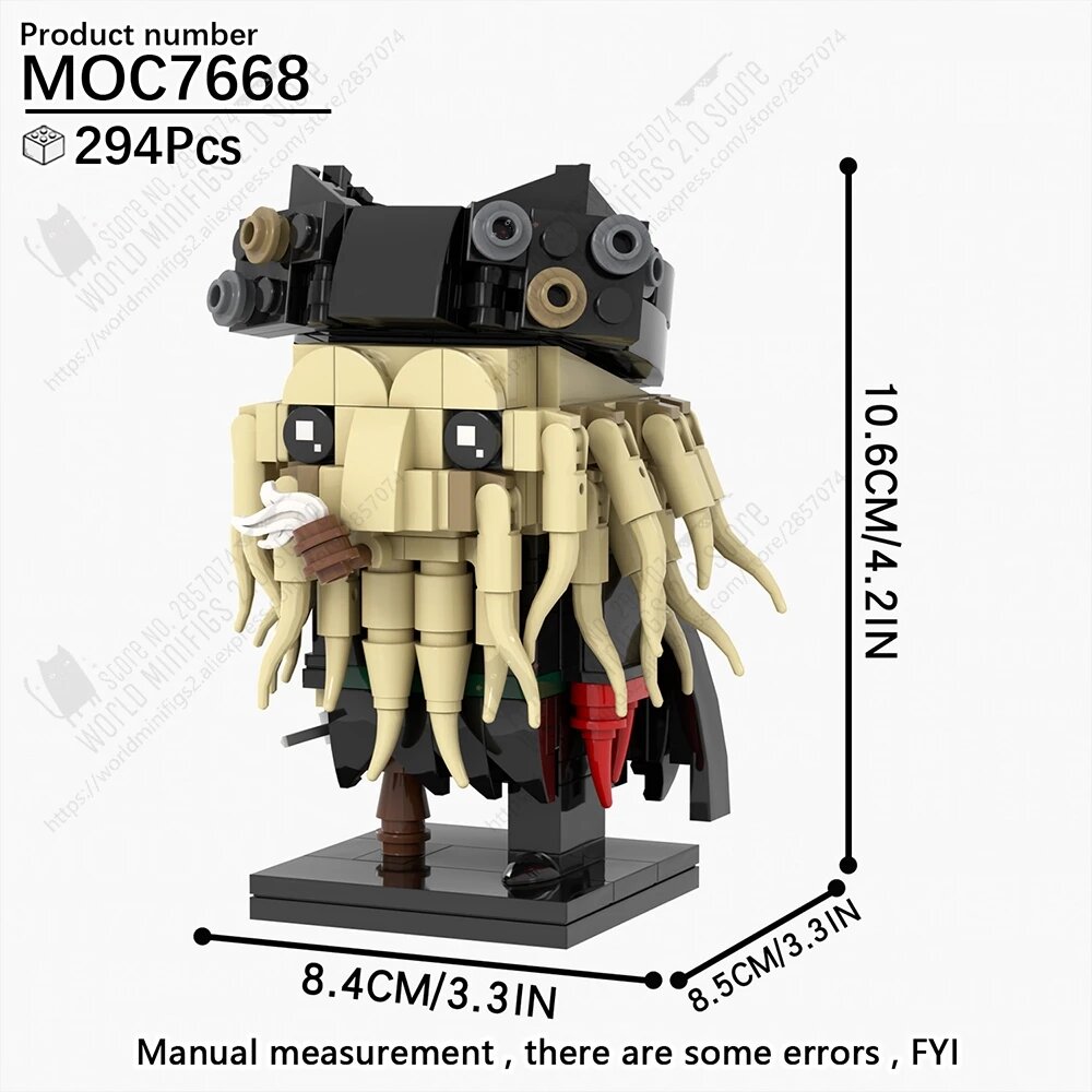 MOC7668 Призрачный капитан, пиратский конструктор