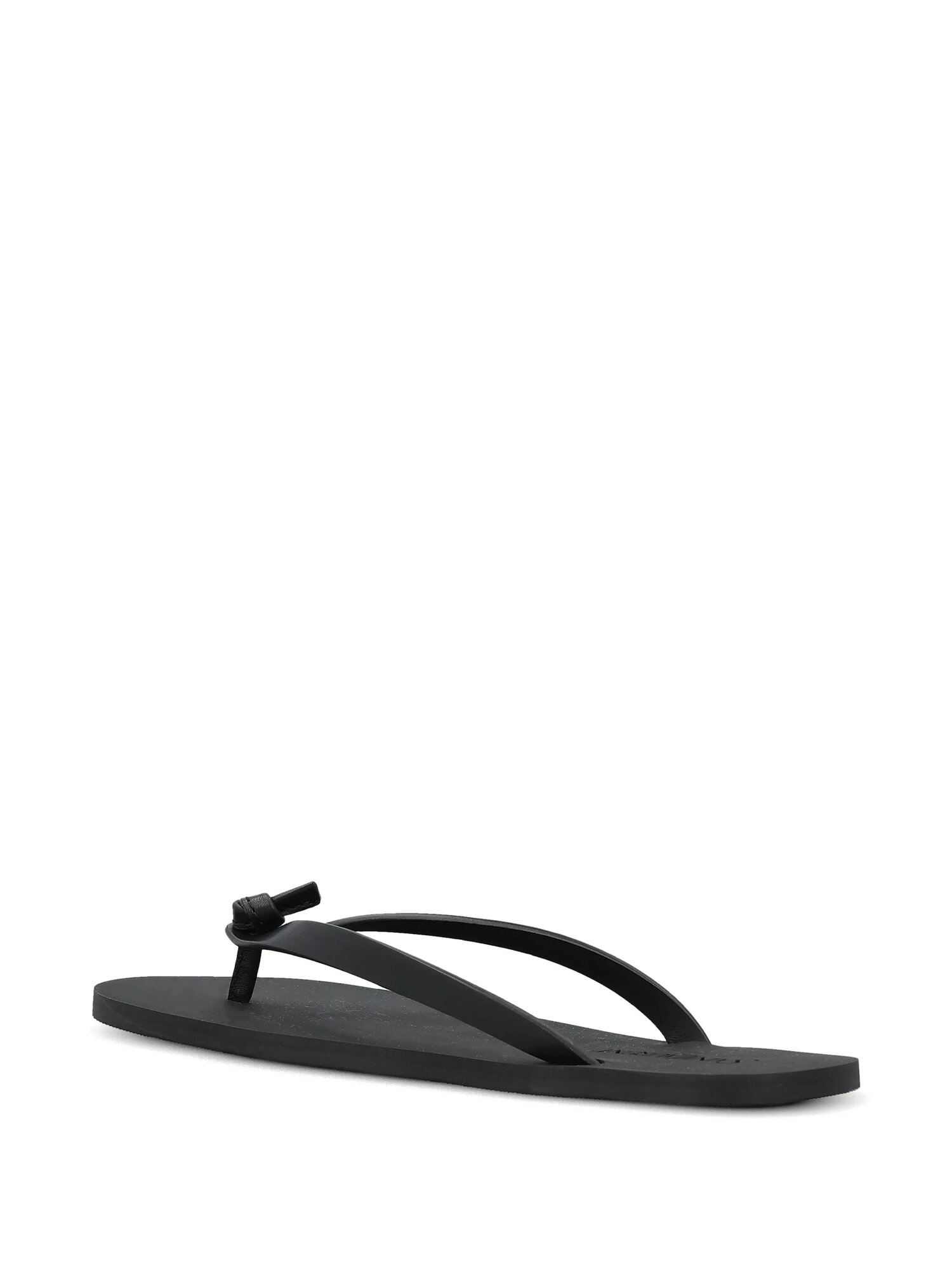 Босоножки Yves Saint Laurent Pool knot-detail sandals, размер 39.5, black/black — фото 1