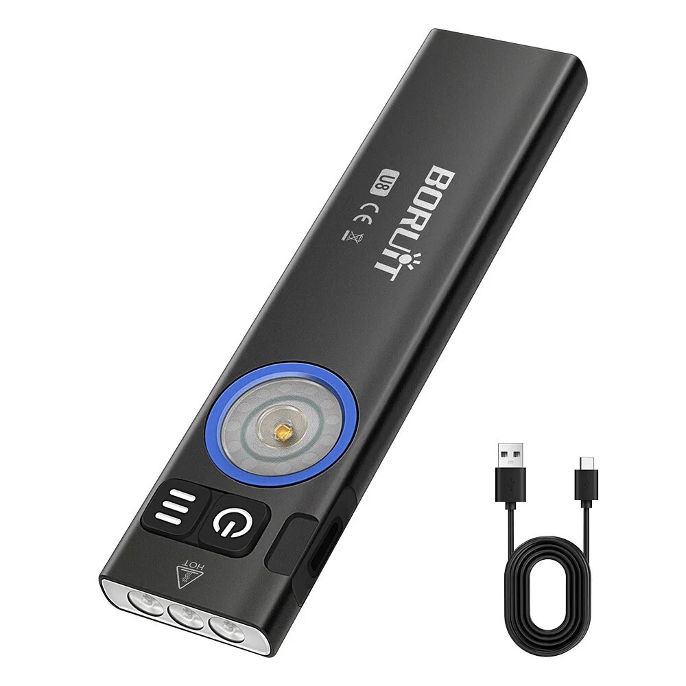 Фонарь BORUiT U8 650LM EDC Алюминиевый