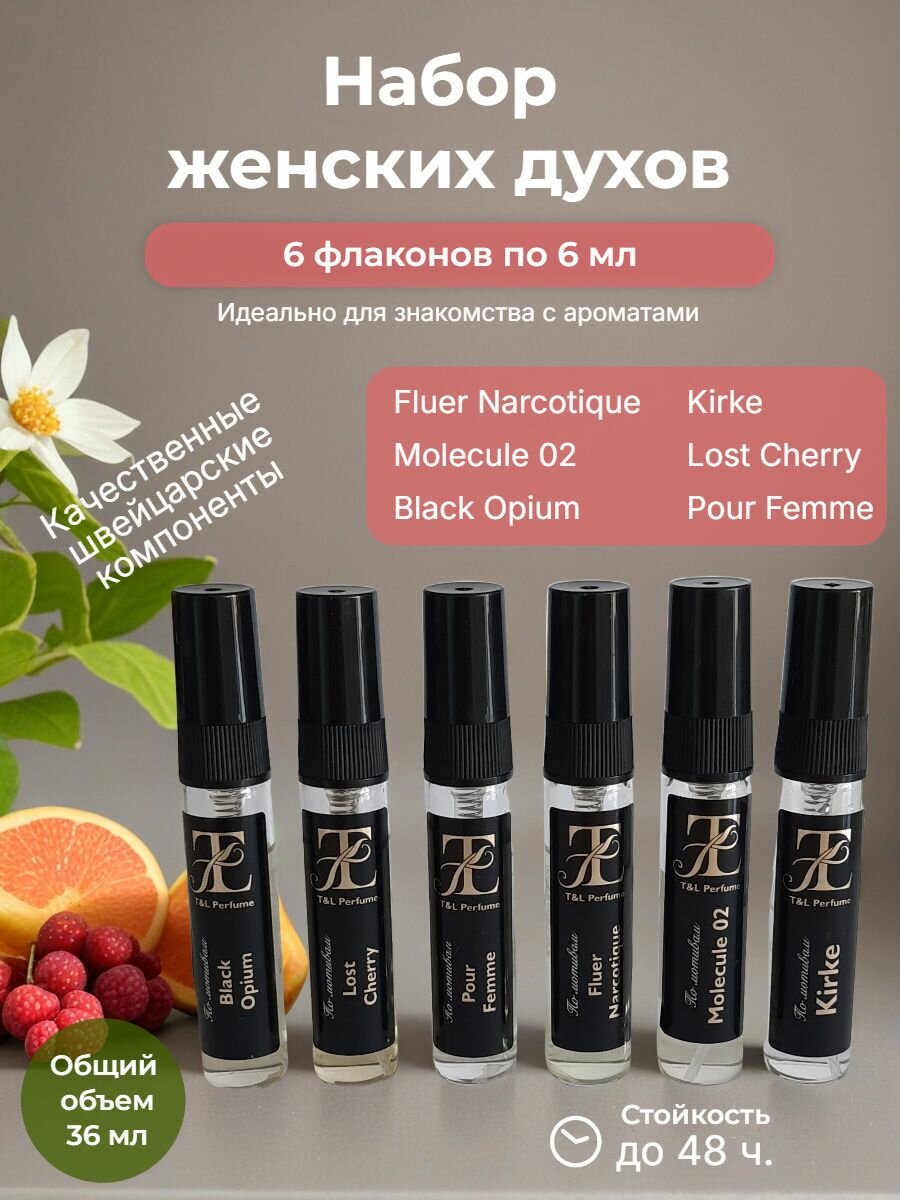 Духи женские набор пробников T&L Perfume BOX-2 36 мл.
