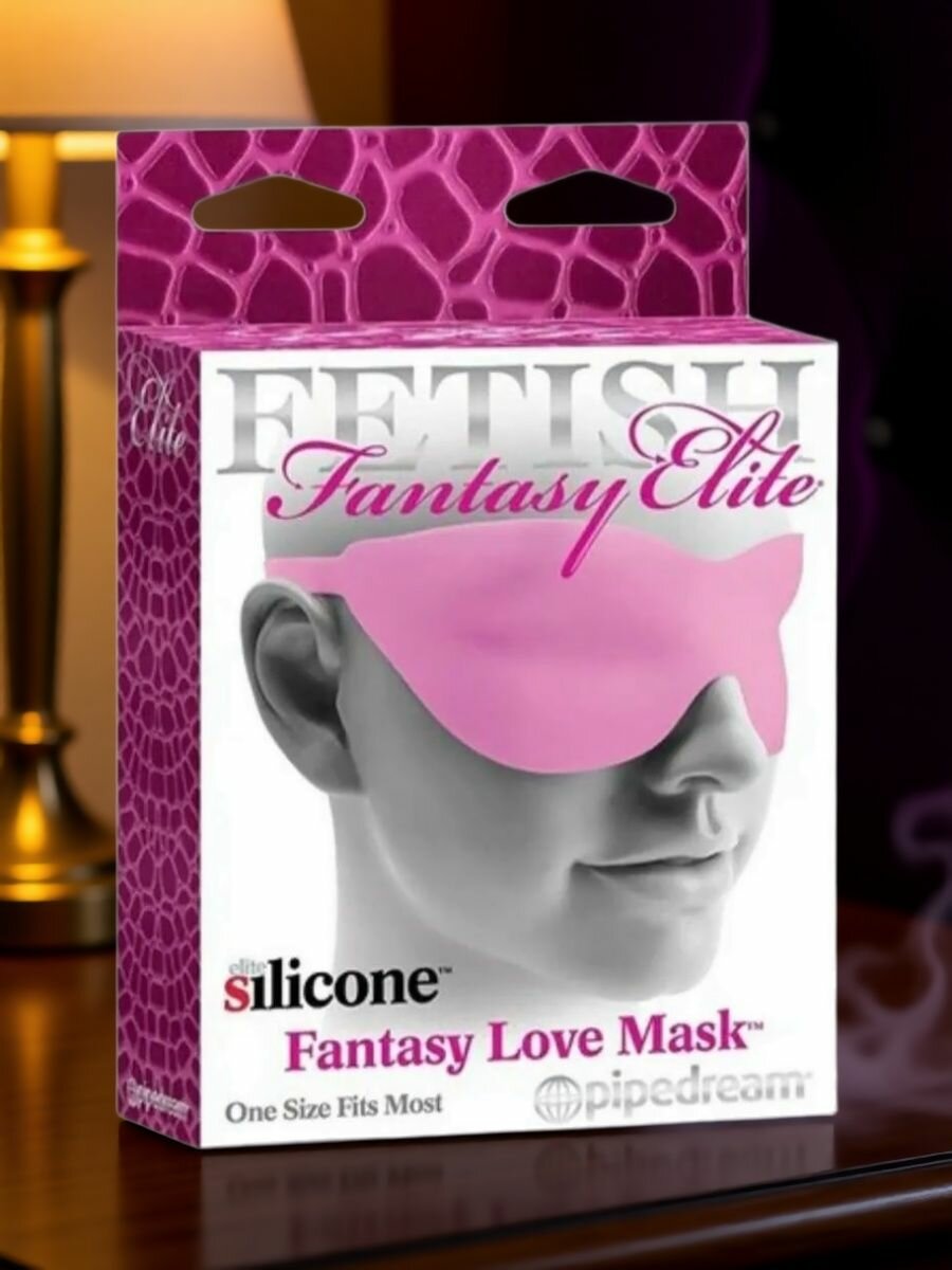 Fetish Fantasy Love Mask розовая маска для глаз