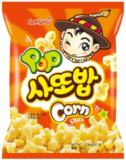 Samyang Поп Корн /Pop Corn snack 67г Корея
