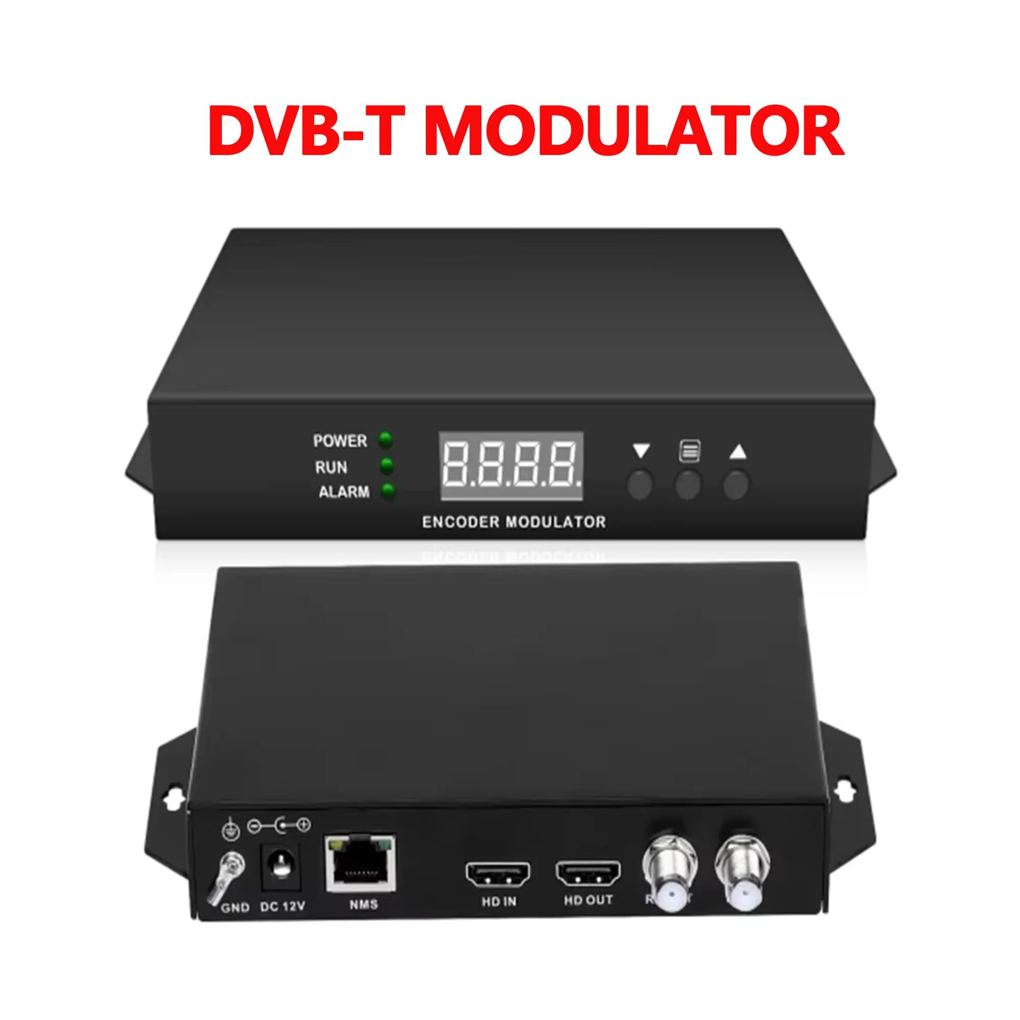 DVB-T Модулятор Энкодер MPEG-2 HD MI RF, Красный