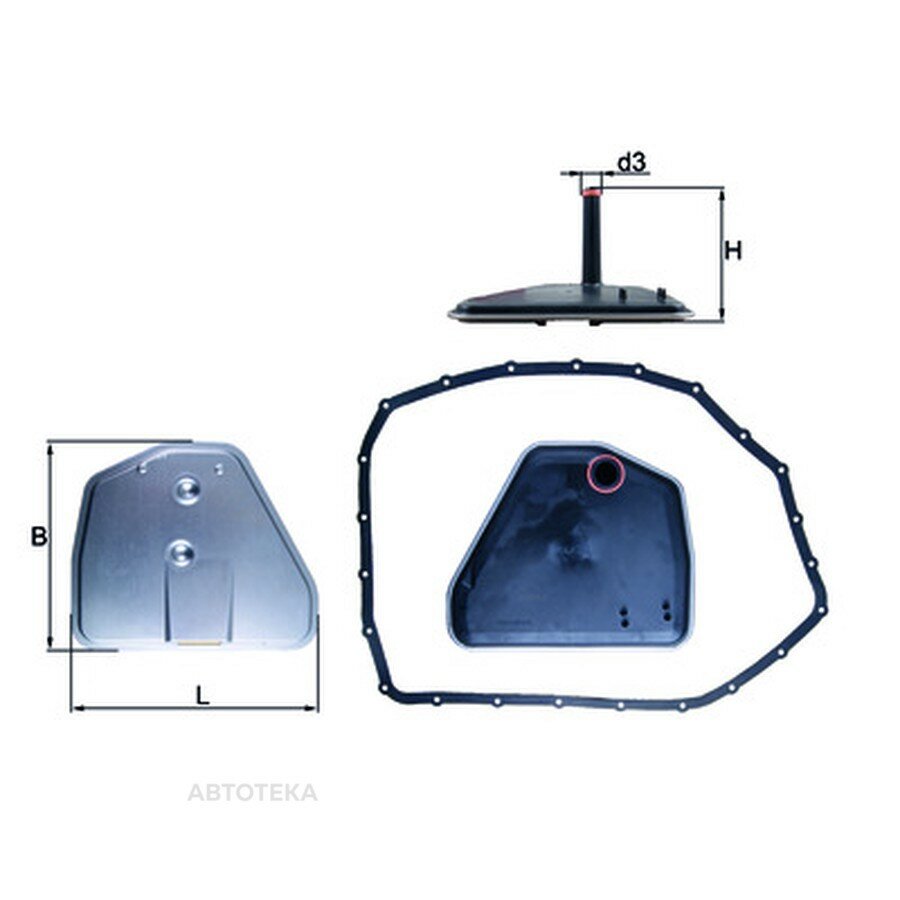 Фильтр АКПП MAHLE HX164D
