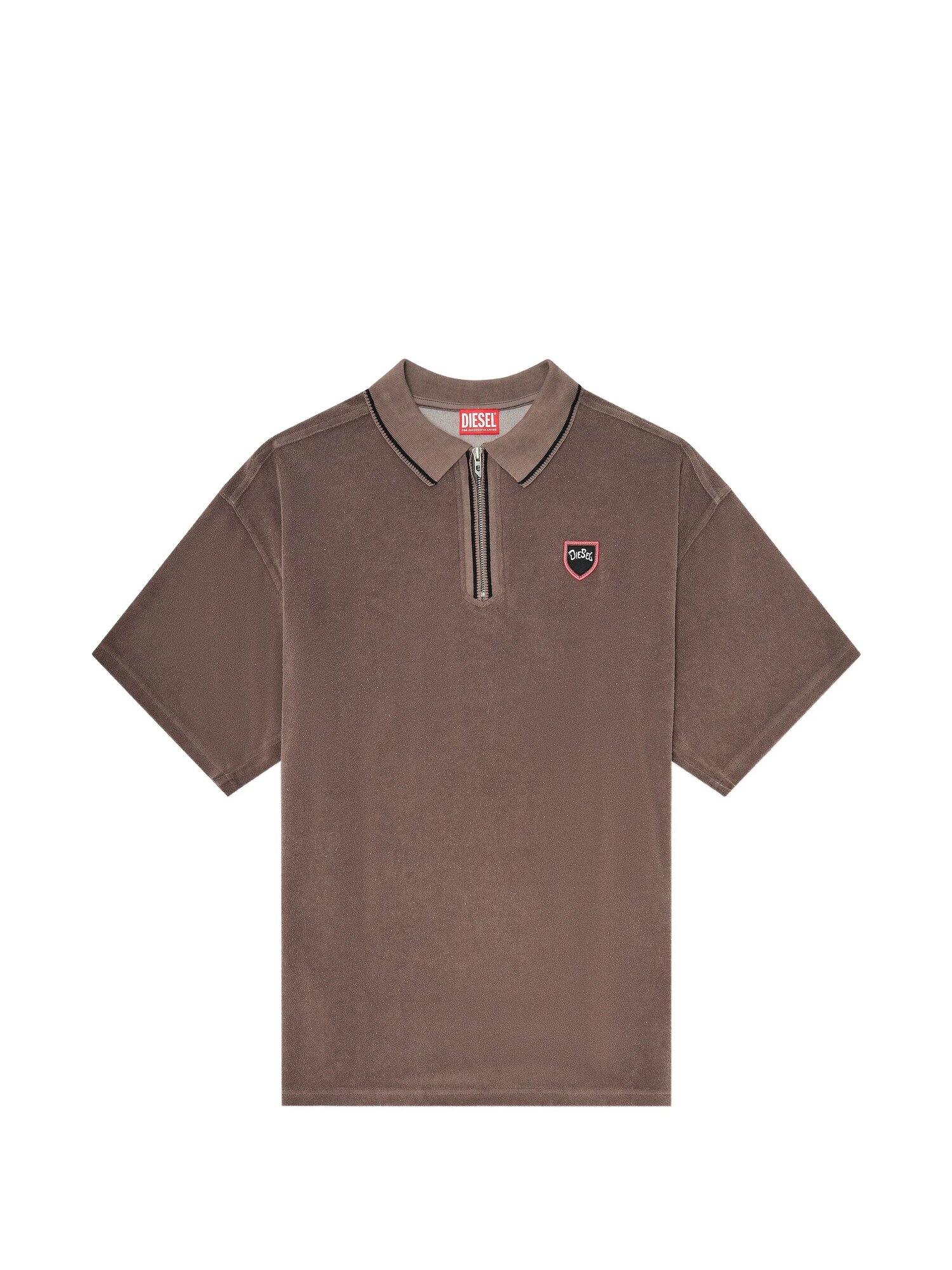 Рубашка Chenille polo shirt with shield patch