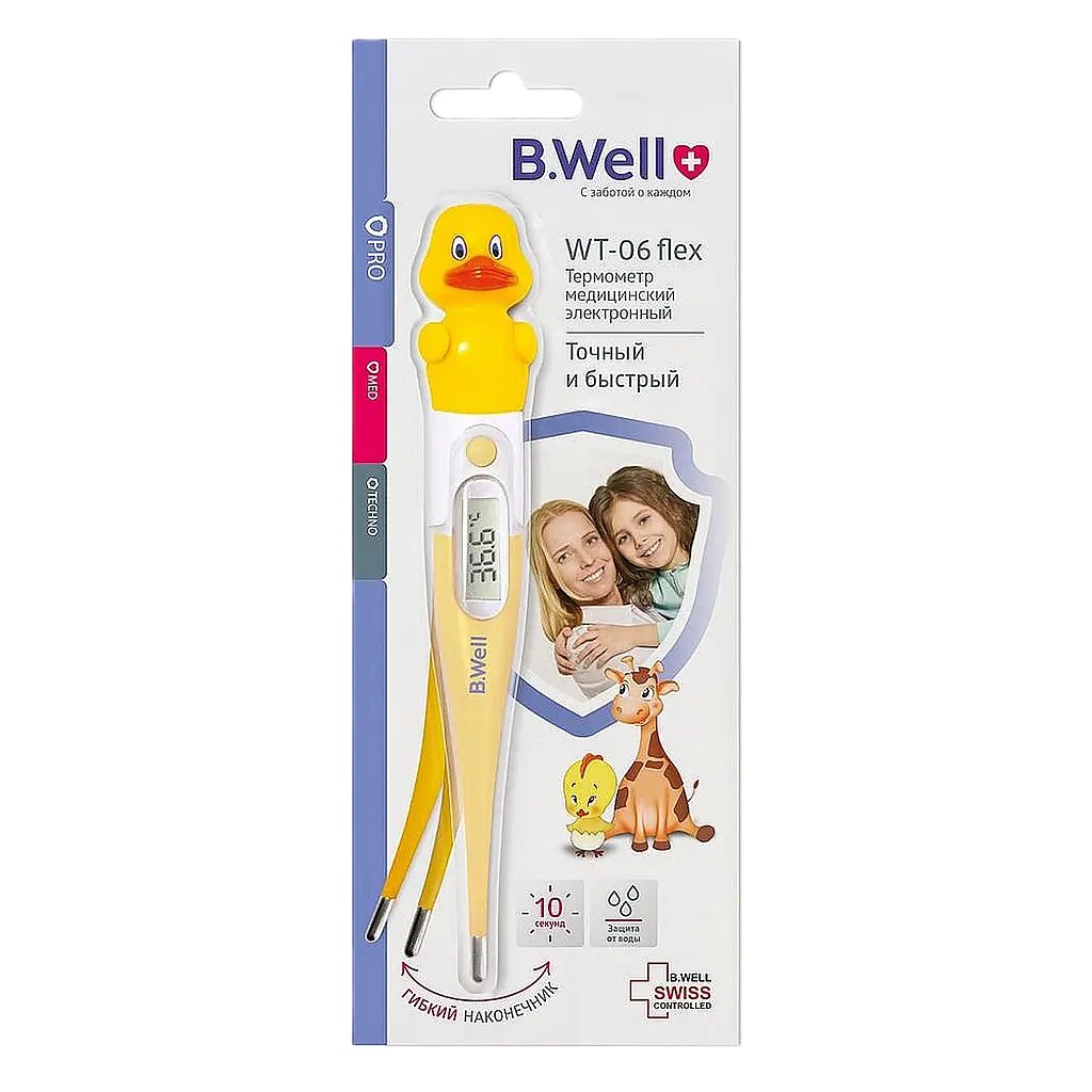 B.Well Термометр WT-06 flex Утенок 1 шт