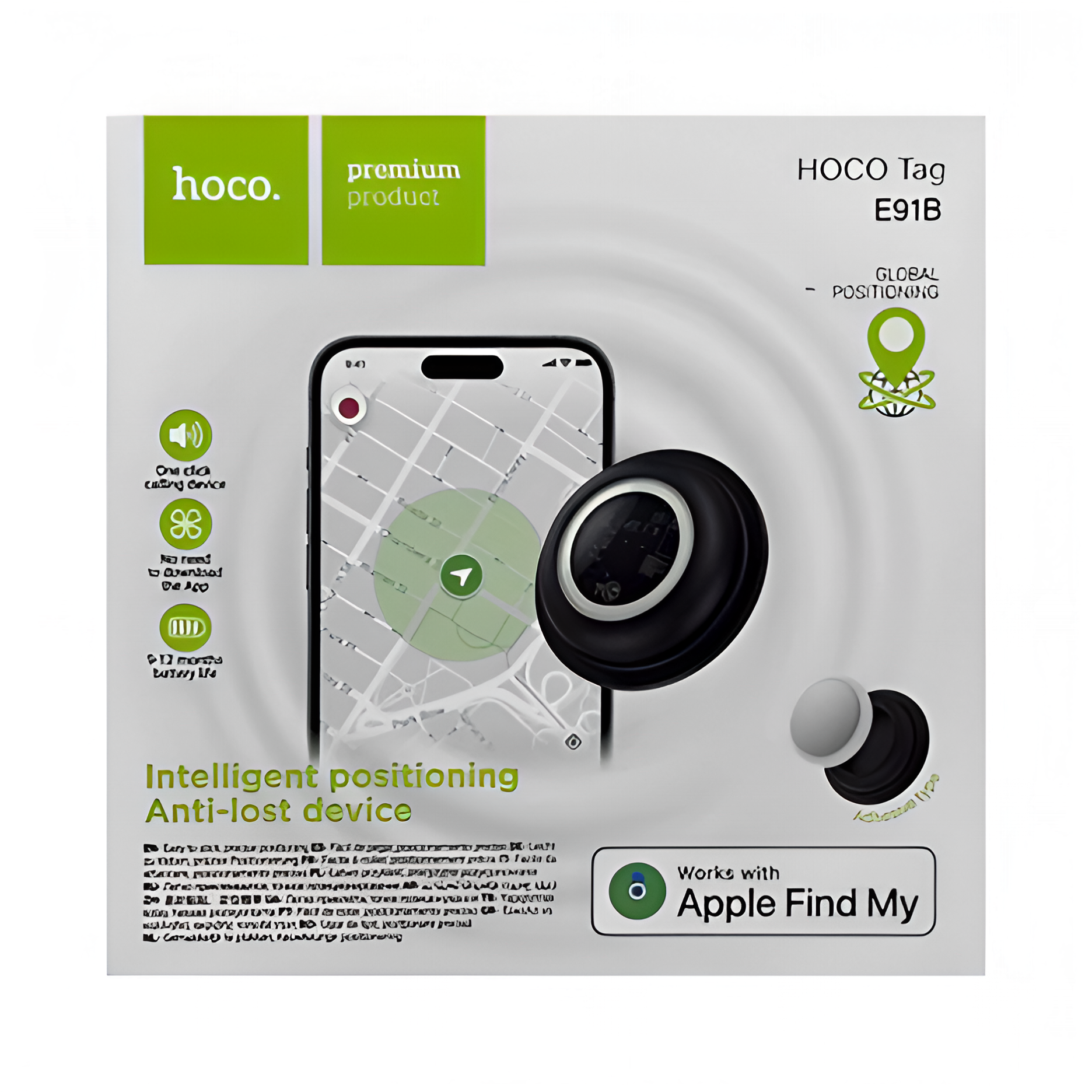 GPS-трекер маячок брелок AirTag ( для iPhone) для автомобиля, ключей, животных, одежды белый + чехол в подарок