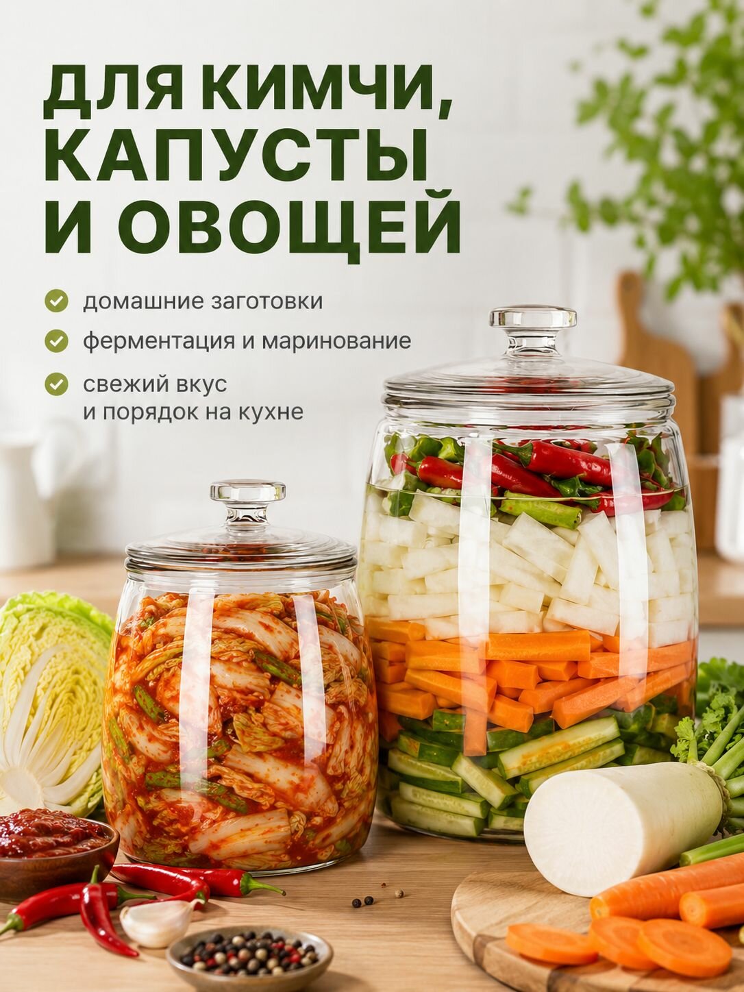 Кадка для засолки, 2500 мл, 1 шт