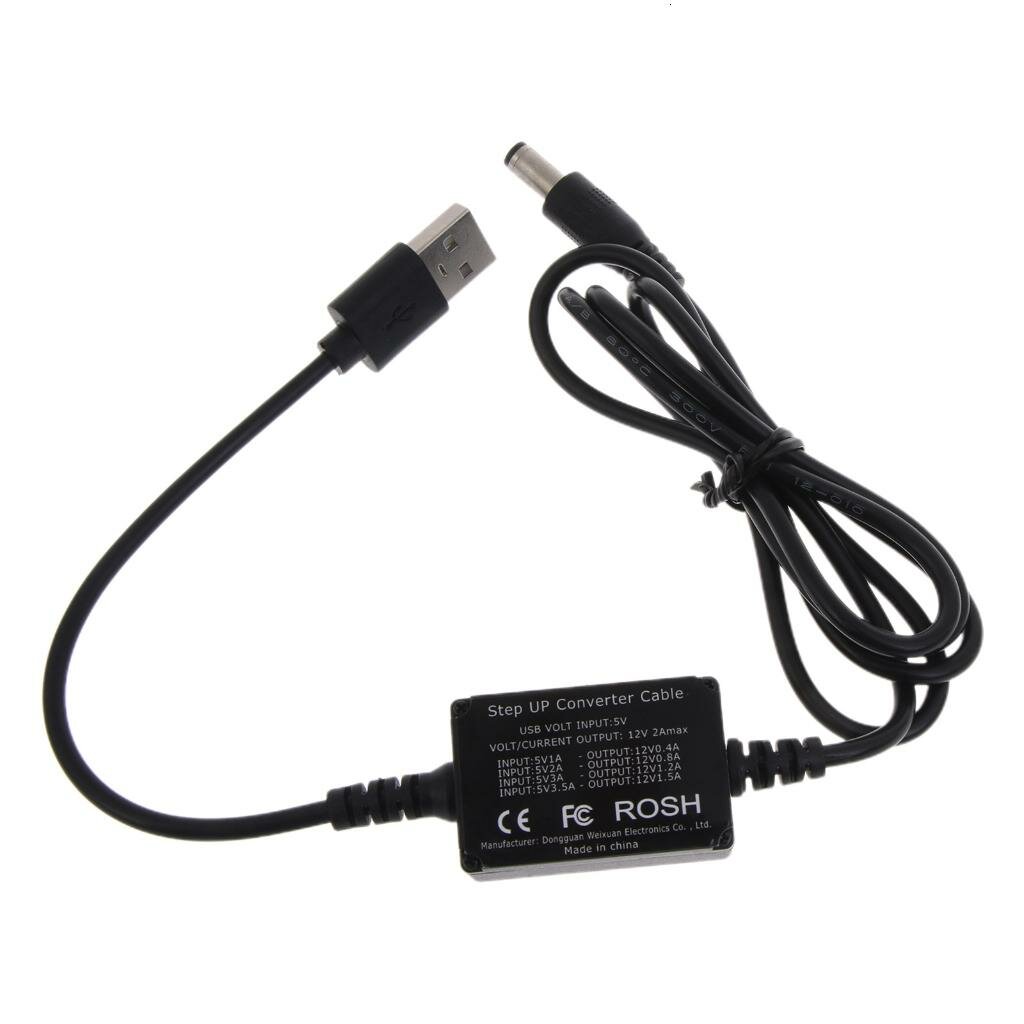 USB повышающий преобразователь 5V в 12V, разъем 5.5x2.1мм
