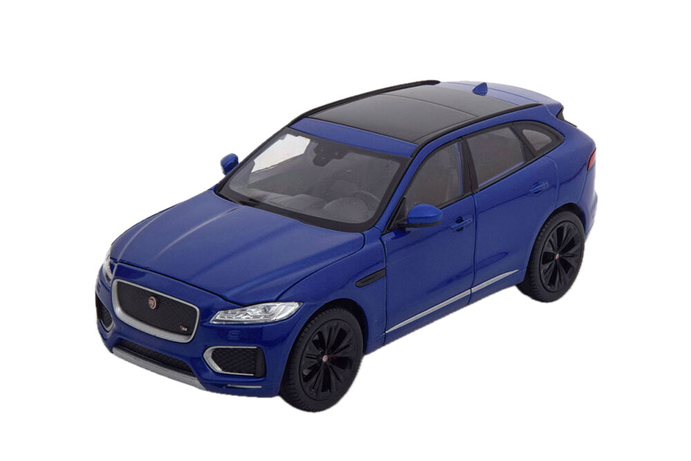 Модель коллекционная WELLY Jaguar f-pace 2016 metallic blue / ягуар ф-пэйс синий кроссовер