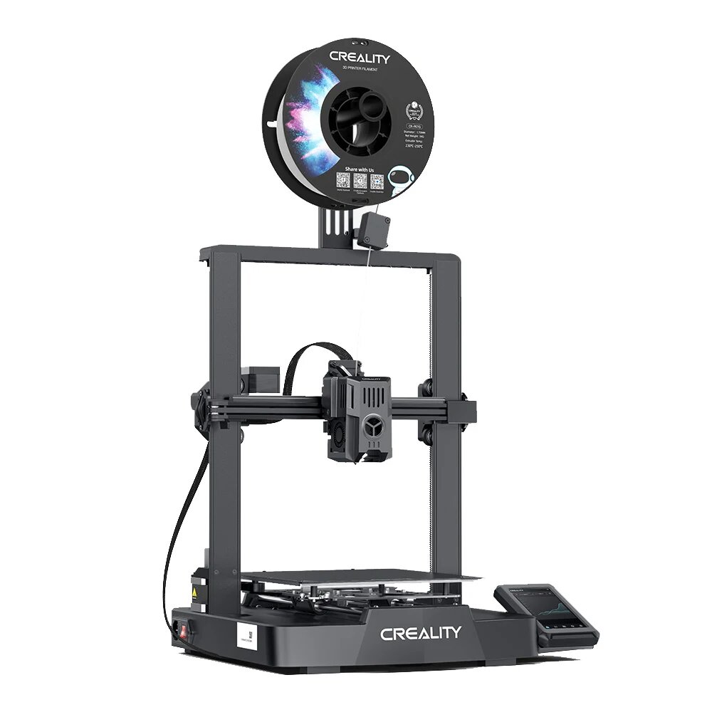 3D-принтер Creality Ender 3 V3 SE/KE с прямым экструдером Sprite, скоростью печати 250 мм/с, двойной осью Z и сенсором CR Touch, контрольным экраном