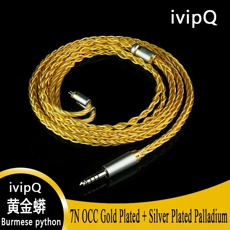 Аудиокабель ivipQ Burmese Python 7N OCC 4.4mm-Normal 2PIN