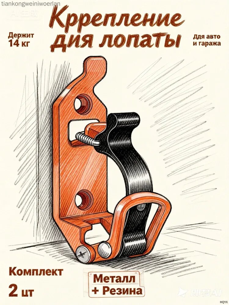 Замок для прицепа, 2 м, 2 шт.