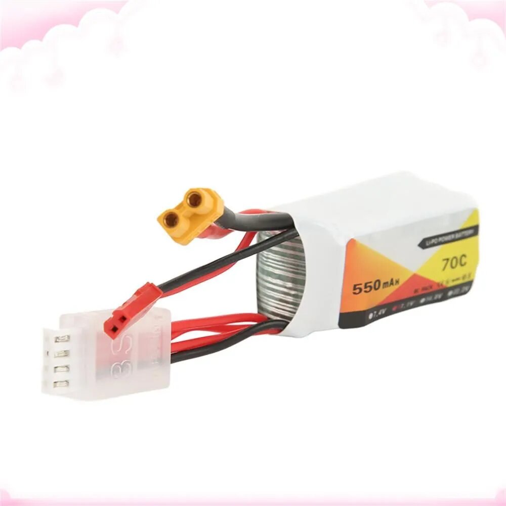 Литий-полимерный аккумулятор 11.1V 550mAh 70C, мощный и надежный, для RC автомобилей и квадрокоптеров