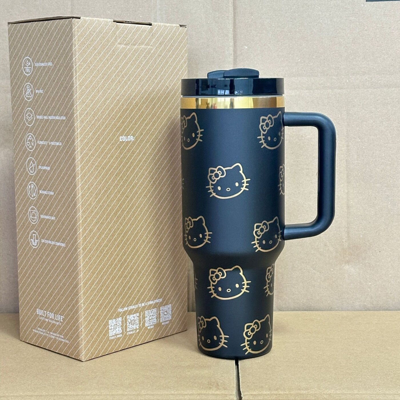 Автомобильная чашка Stanley staney 40oz, двухслойная чашка с вакуумной изоляцией, термос объемом 1,18 литра
