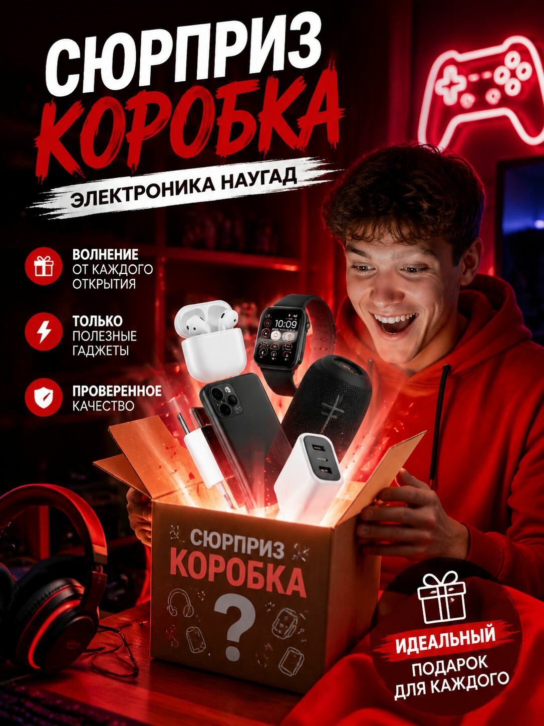 Сюрприз-бокс белый Сюрприз-бокс