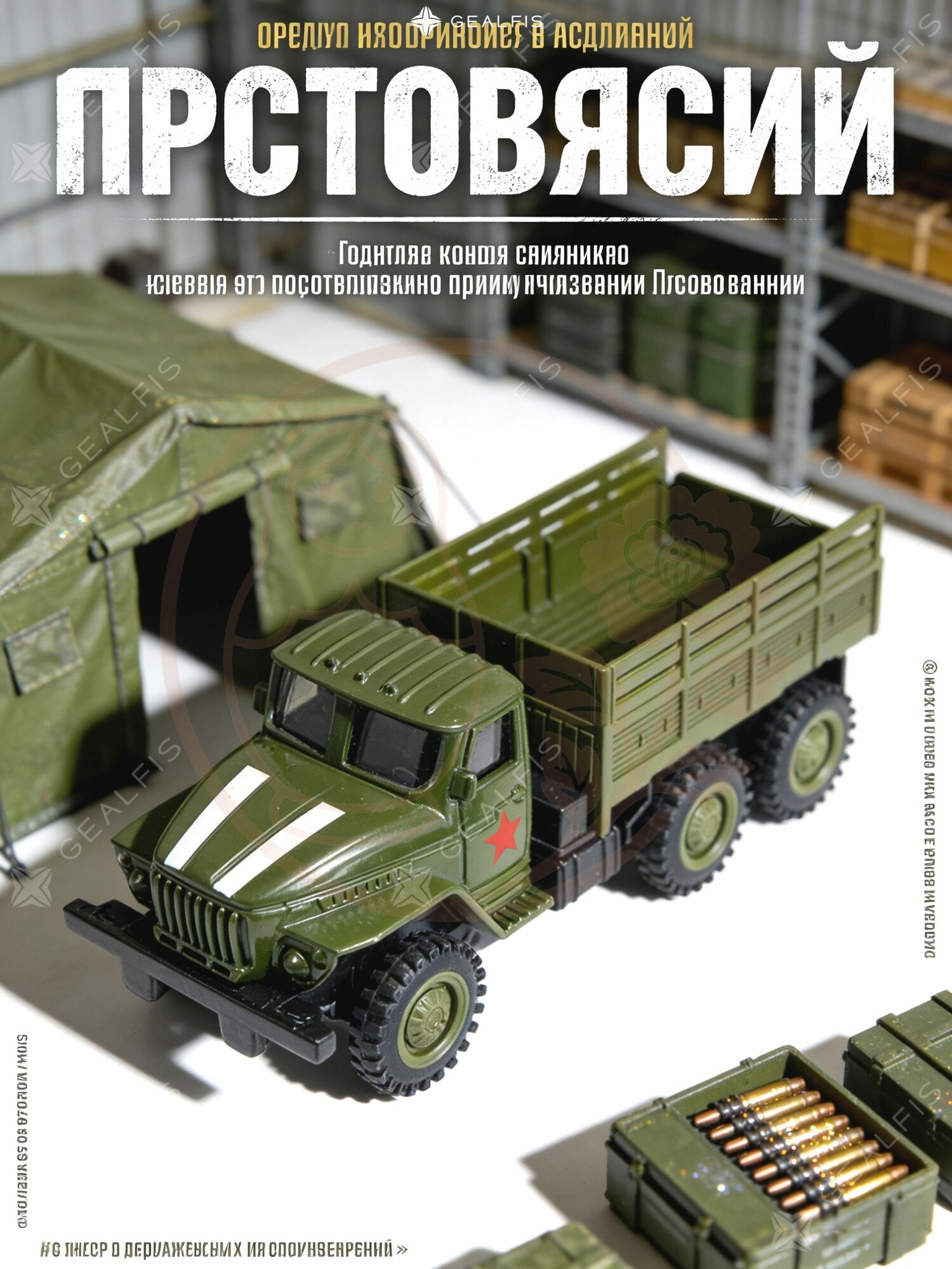 GEALFIS набор инерционных машинок 1 шт, металлические военные игрушки для мальчиков, прочные и яркие