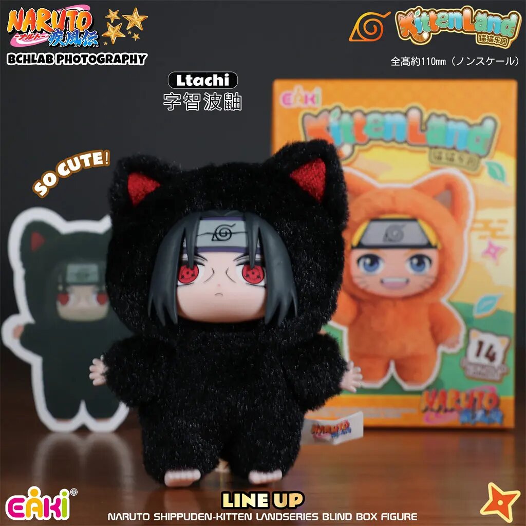 Фигурки EAKI Naruto Shippuden KittenLand, третья серия Черный, J
