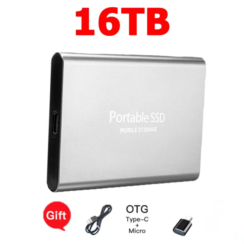 Портативный SSD-накопитель Samsung 1 ТБ USB 3.1 Gen2 16TB