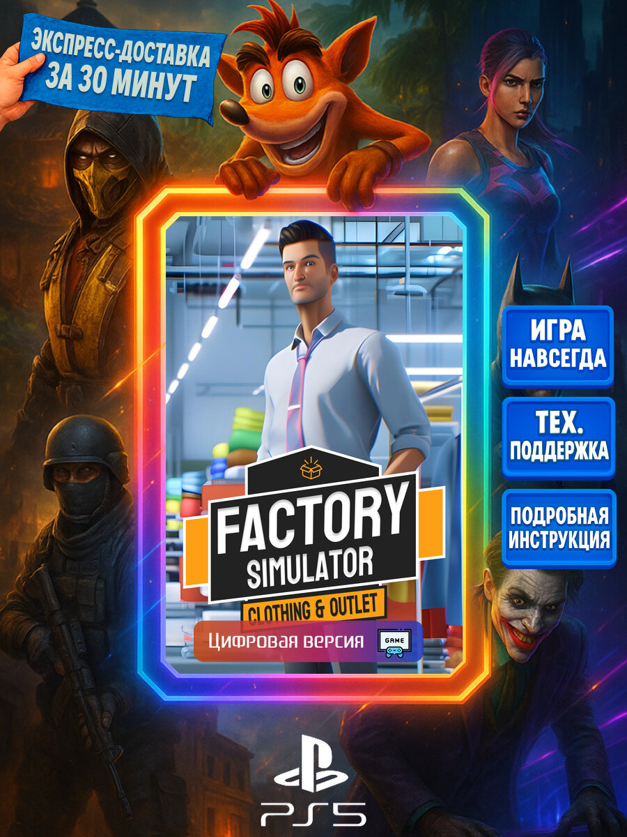 Factory Simulator: Clothes & Outlet PS5 | Моментальная доставка | Английский язык | Симуляторы
