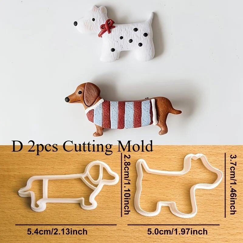Формы для печенья "Собачки" D-2pcs