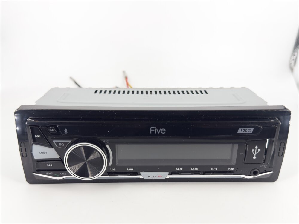 Автомагнитола FIVE F20G (1din, зеленая, Bluetooth, USB, AUX, SD, FM, 4х50)