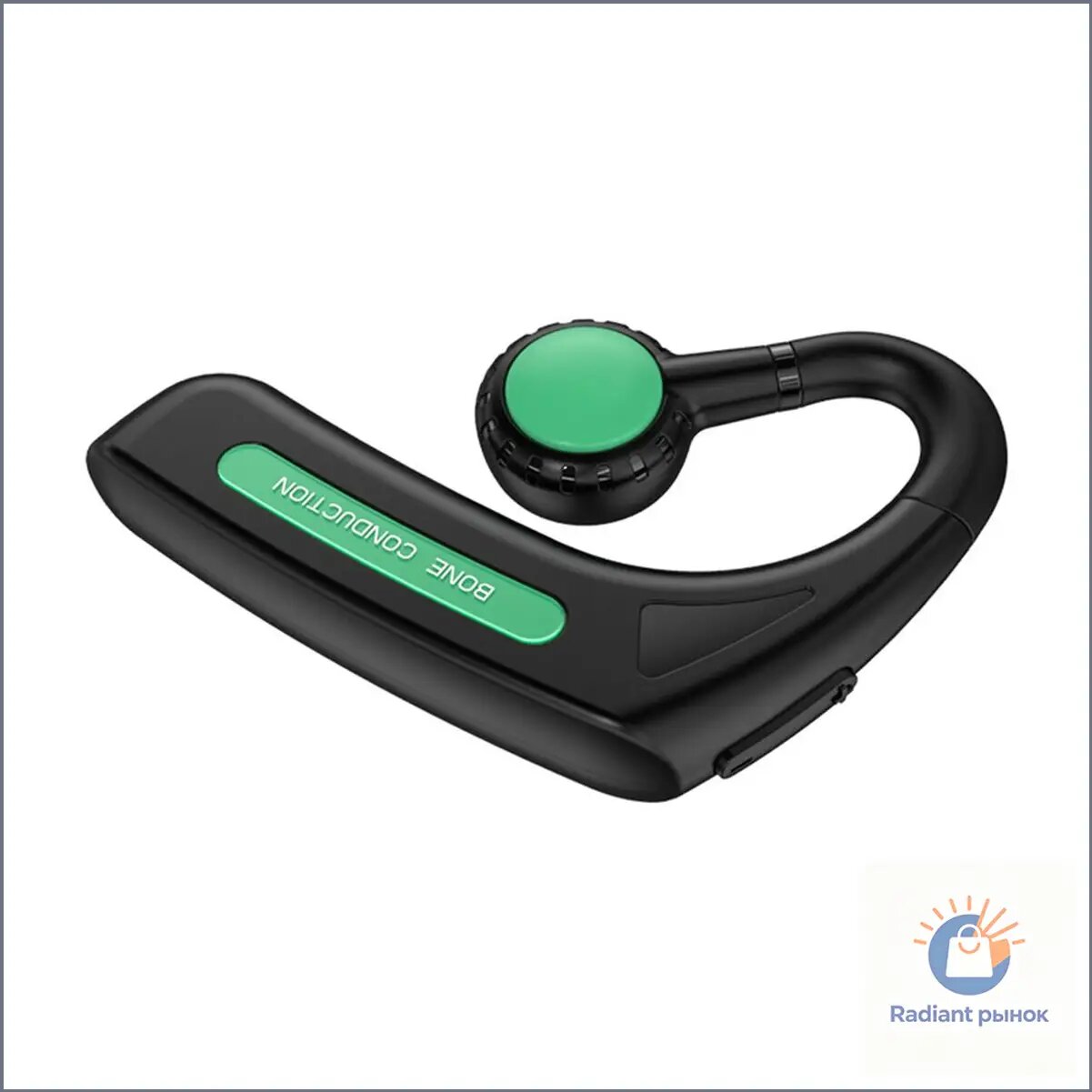Milochic Наушники беспроводные с микрофоном M618, Bluetooth, USB, зеленый