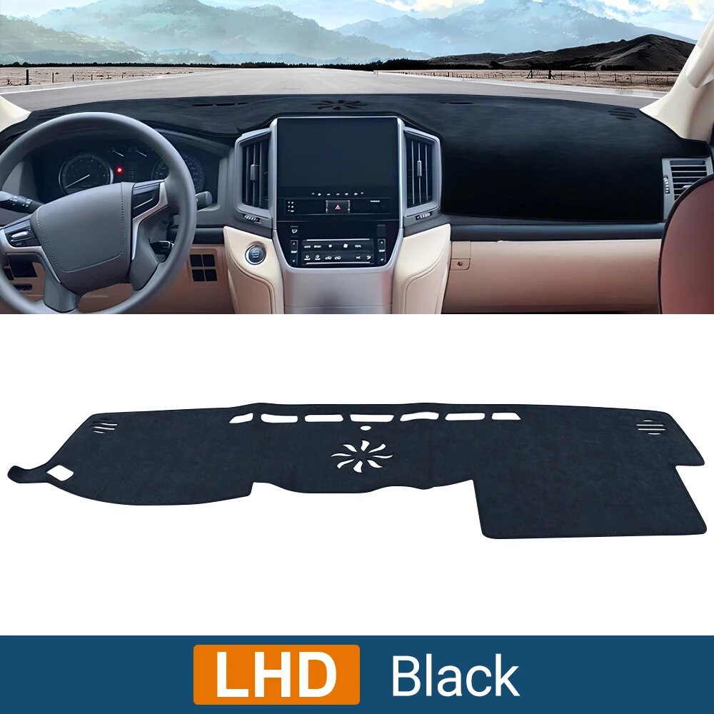 Накладка На Приборную Панель Toyota Land Cruiser 200 J200, Защита От УФ-излучения, Нескользящий Коврик, 2008-2020