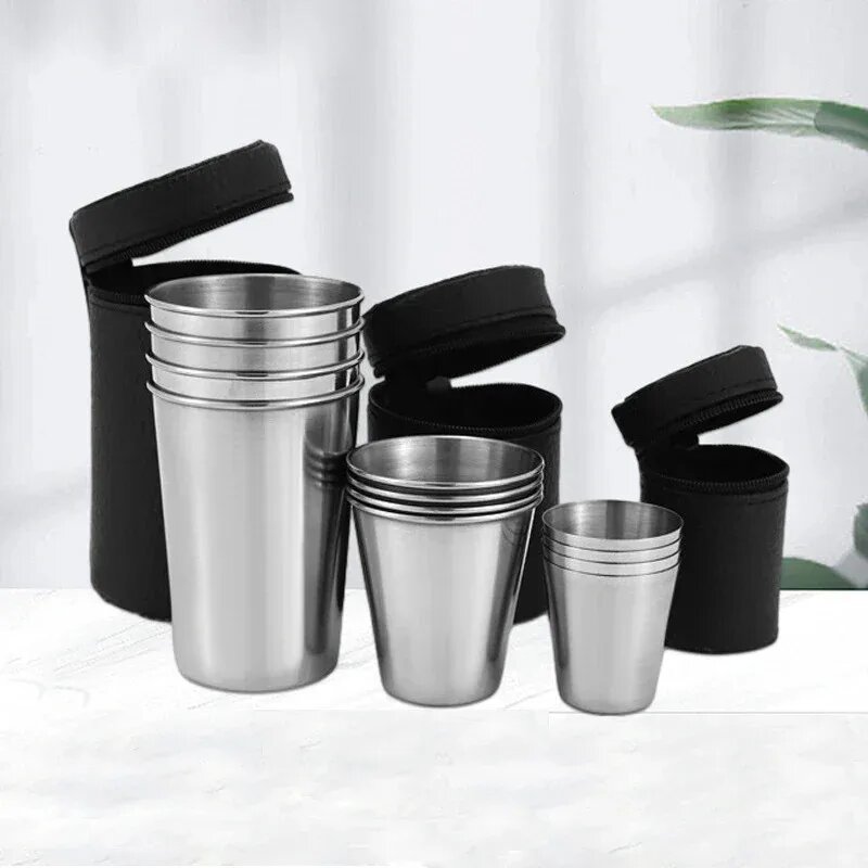Набор рюмок из нержавеющей стали 70ml (4 шт)