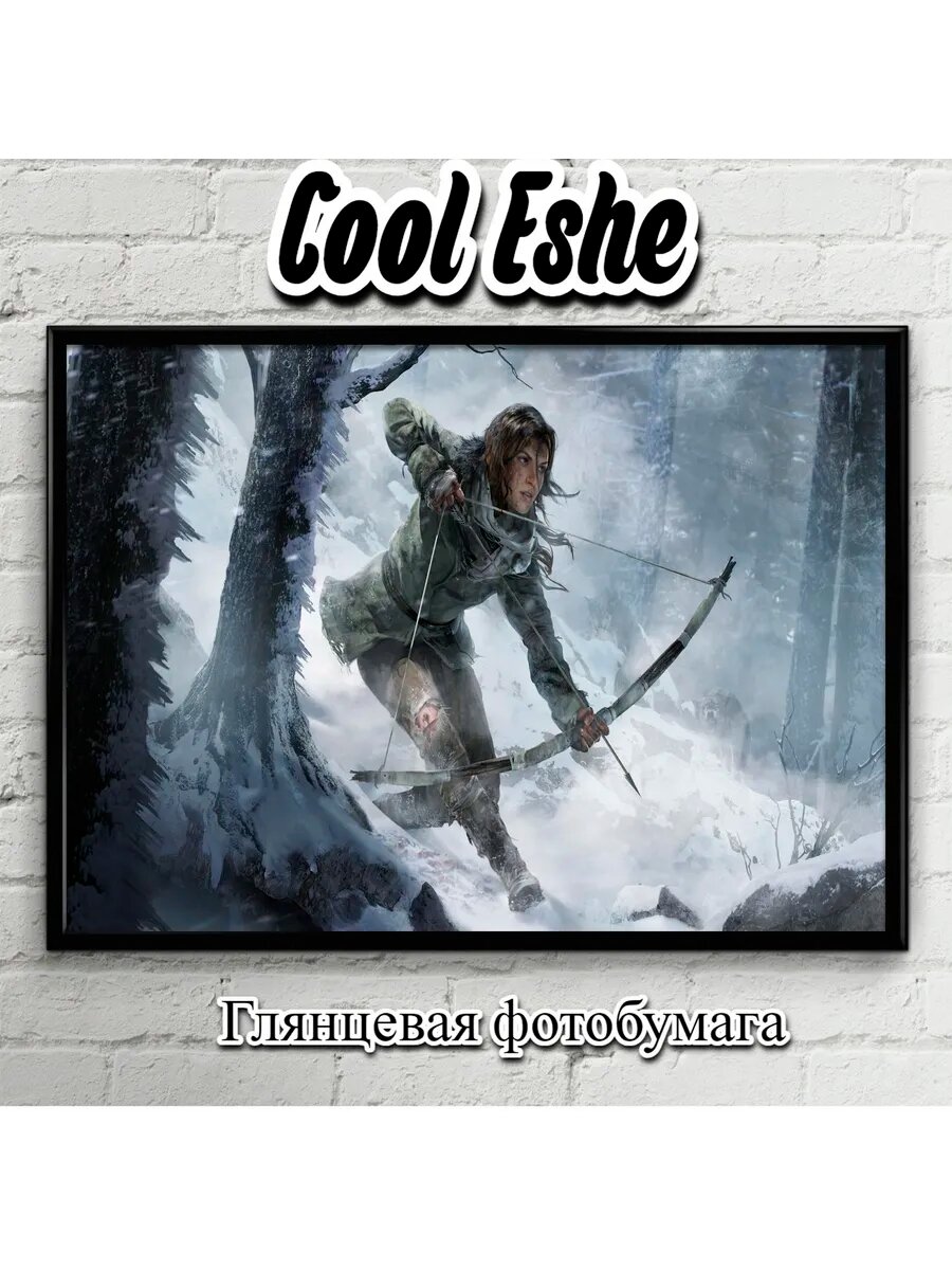 Постер "rise of the tomb raider 2015 game" из коллекции "Игры" А4