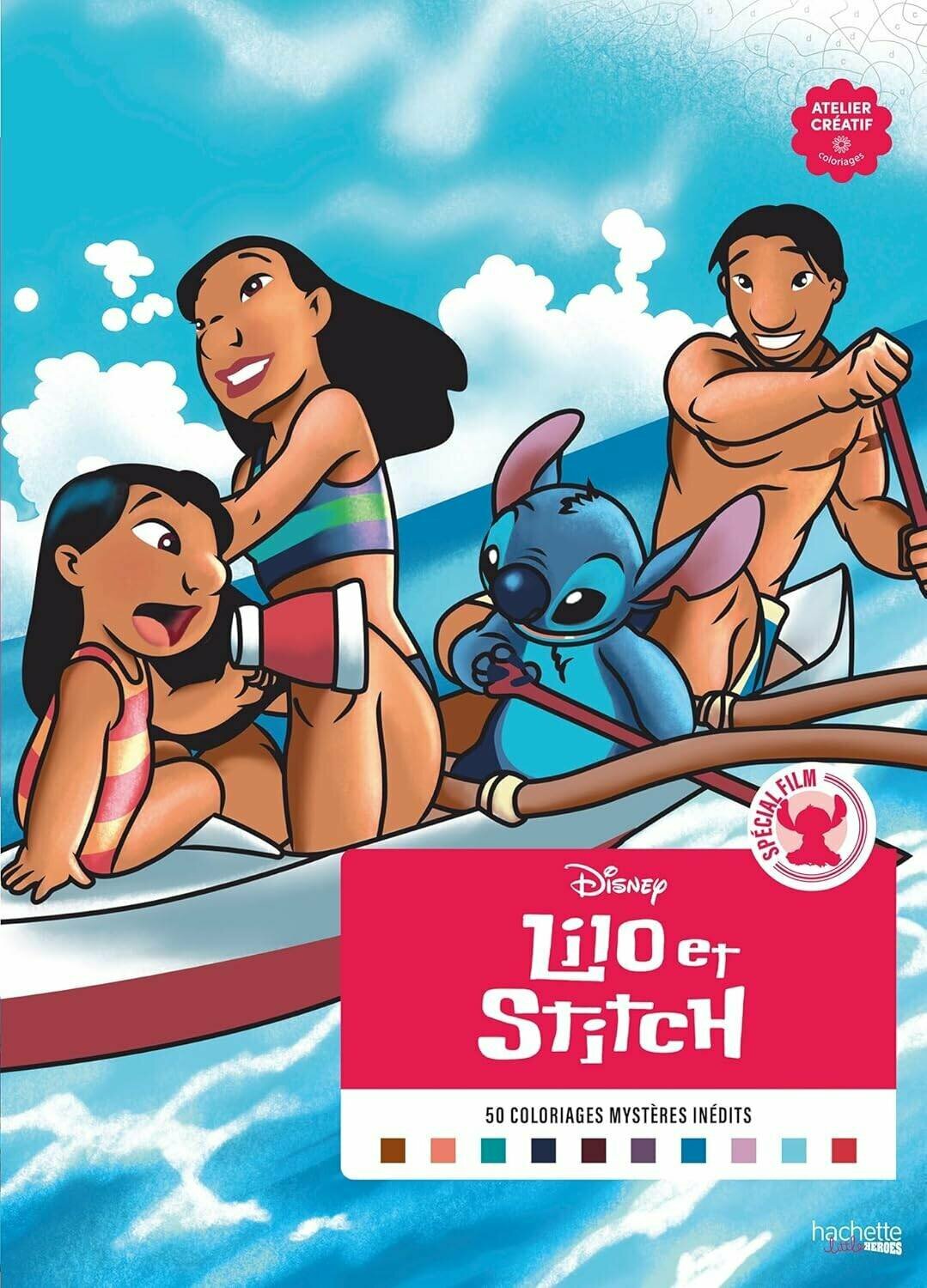 Aurelia Bertrand. Coloriages mysteres Disney Lilo & Stitch Раскраска Волшебный мир Диснея Лило и Стич /Книги на английском языке