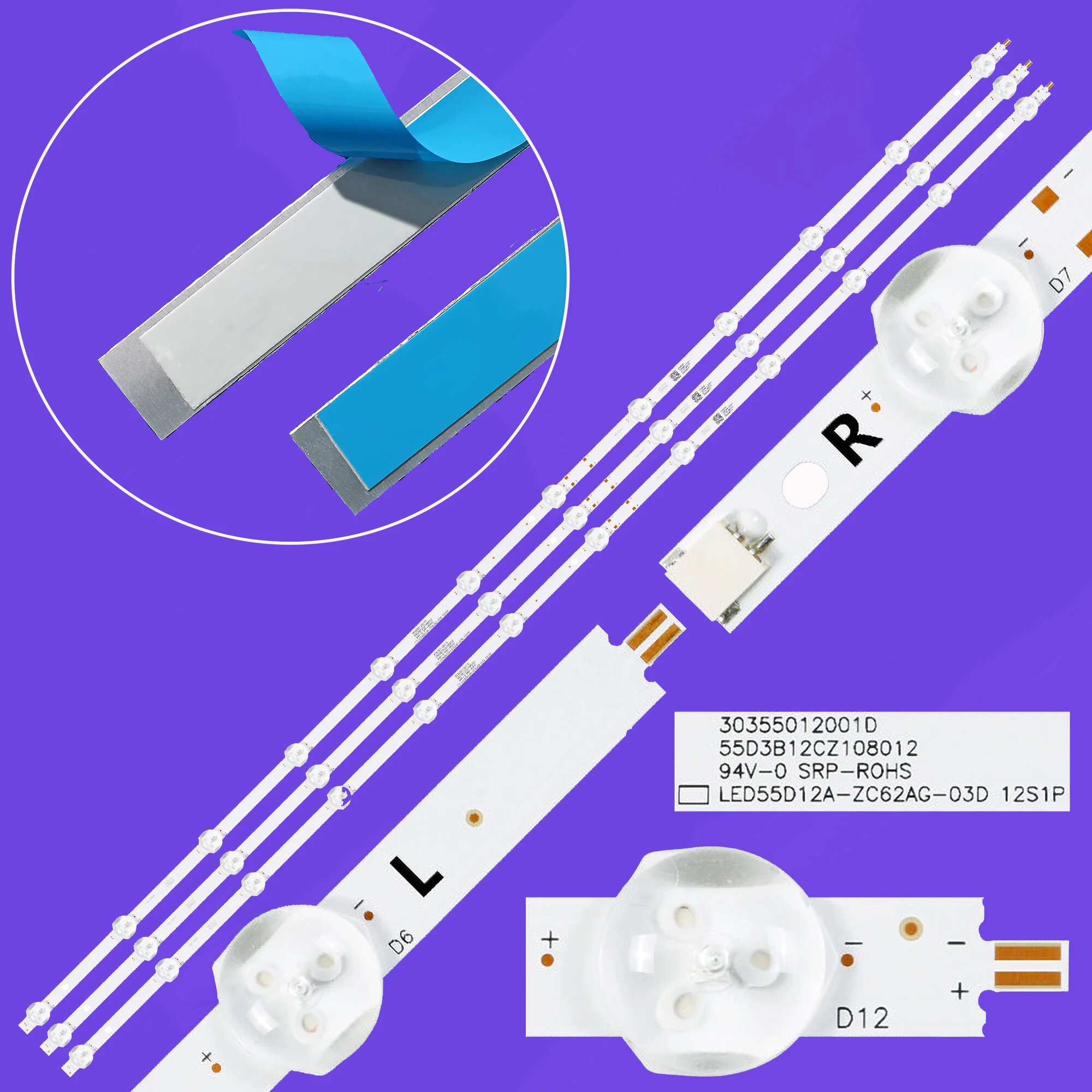 Светодиодная лента подсветки для телевизоров Candy Uno 55 1 set