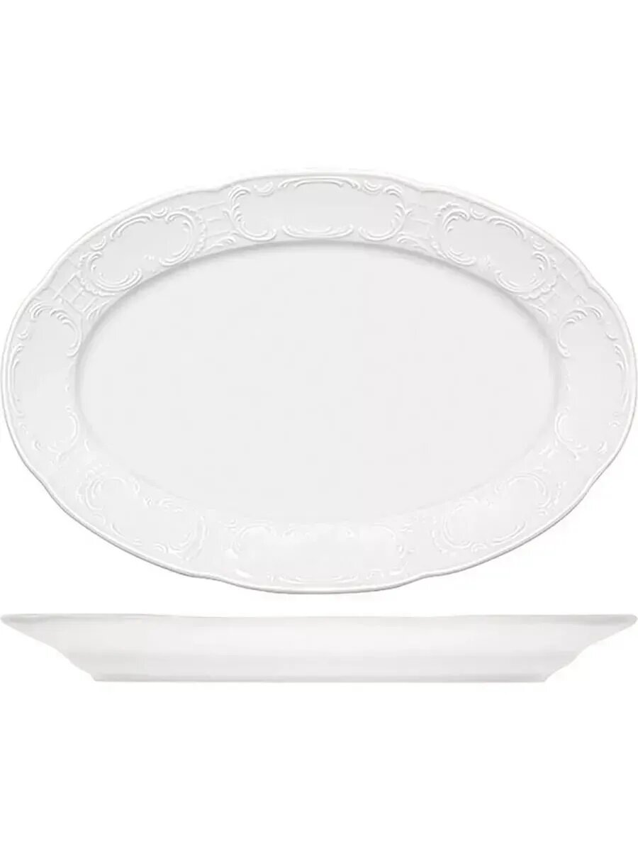 Блюдо овальное Bauscher Mozart фарфоровое 36x24 см