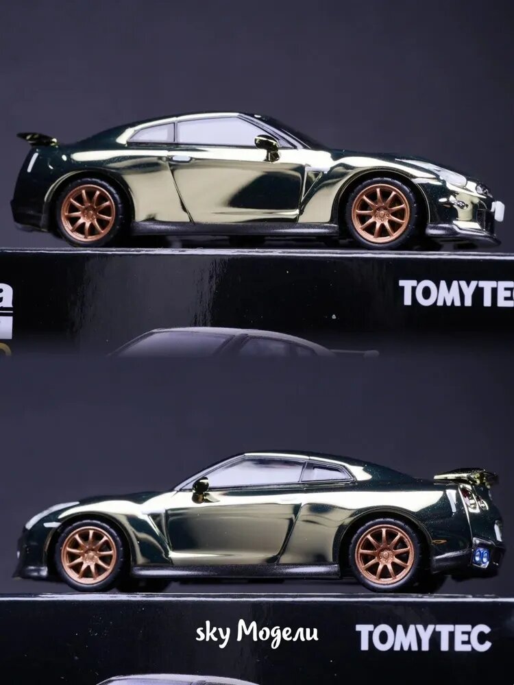 Машинка tomica LIMITED VINTAGE TLV 1:64 LV-N NISSAN GT-R Premium edition T-spec 2024 model TLV shipment total 10 million units commemorative gift