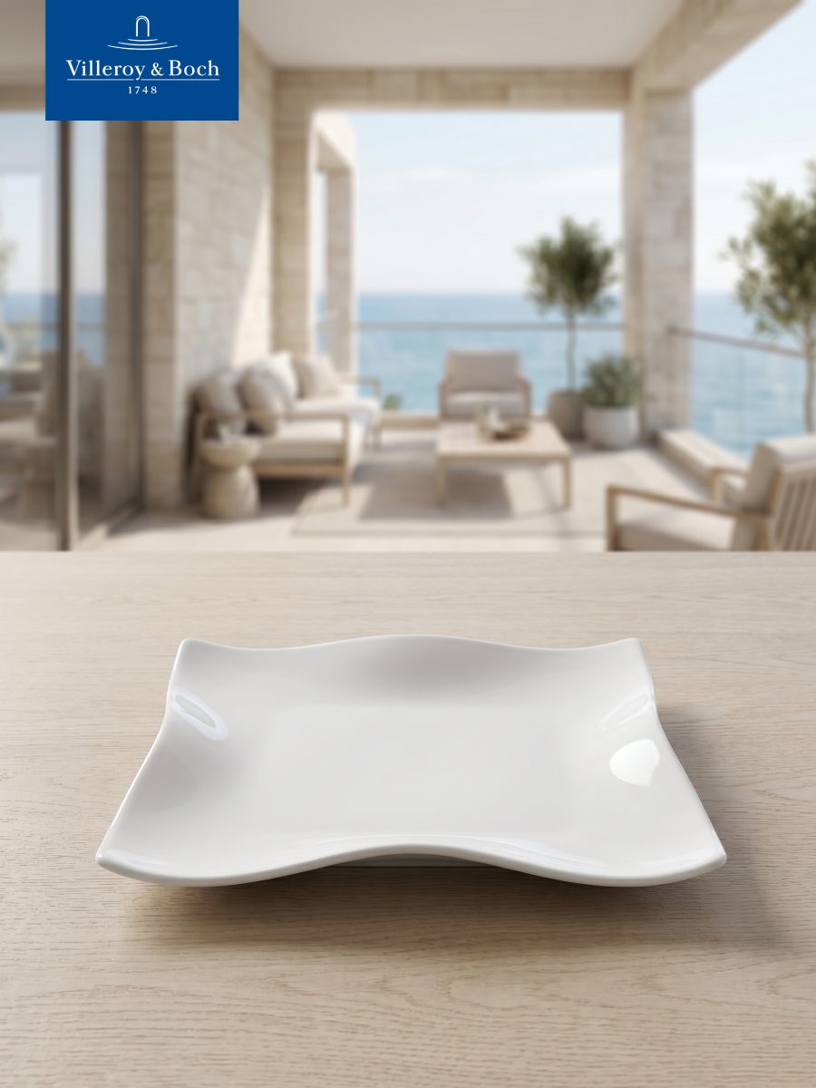 Тарелка для завтрака квадратная 21 см, Cera, Villeroy & Boch, Премиум-Фарфор