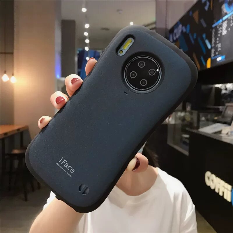 Чехол для Huawei Mate 30 матовый антипрокольный, синий для женщин, стильная защита