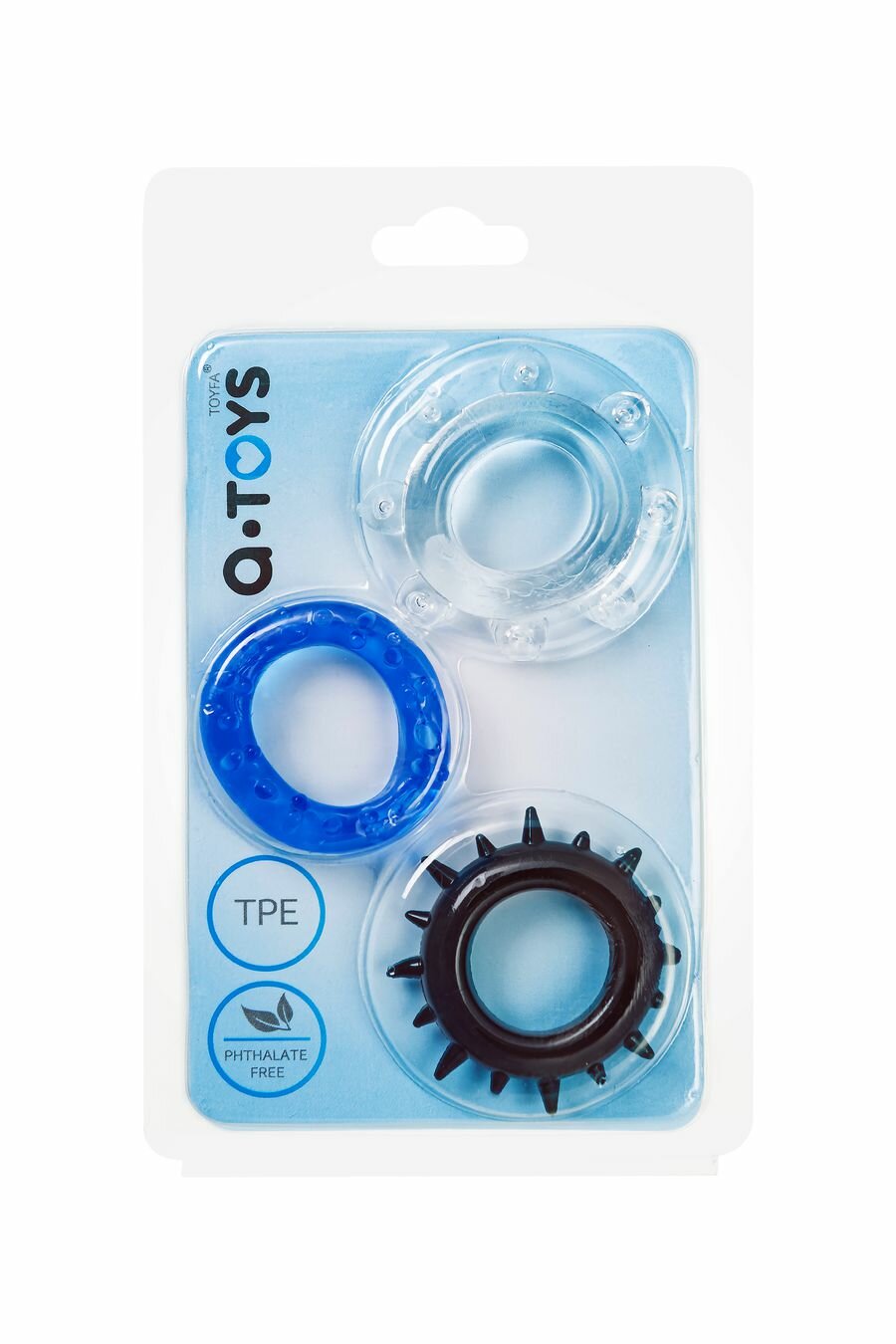 Набор колец A-Toys by TOYFA, TPE, силикон, ассорти, 3 см