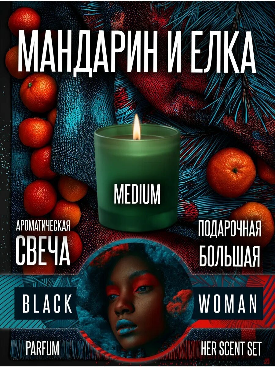 Милые свечи ароматические мандарин ель оформление