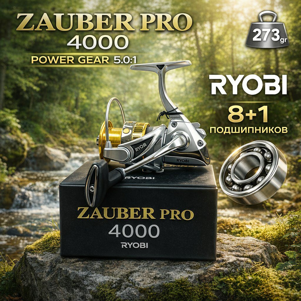 Катушка рыболовная RYOBI ZAUBER PRO 4000