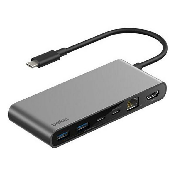 USB-разветвитель Belkin Connect 8-Port USB-C Hub with 2.5Gb Ethernet (INC024hqSGY) Space Gray