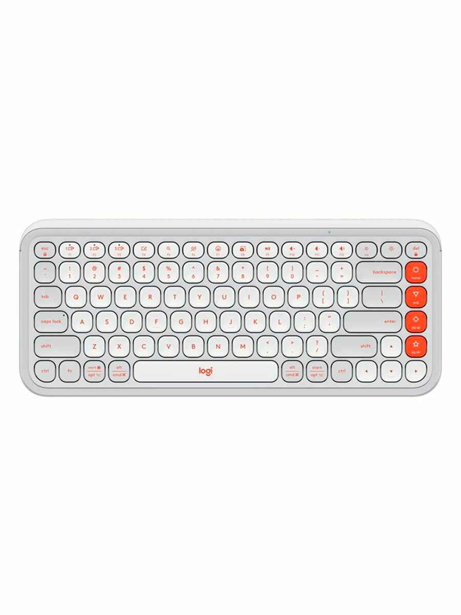 Logitech POP ICON KEYS Wireless Keyboard-White беспроводная клавиатура, английская раскладка, белая