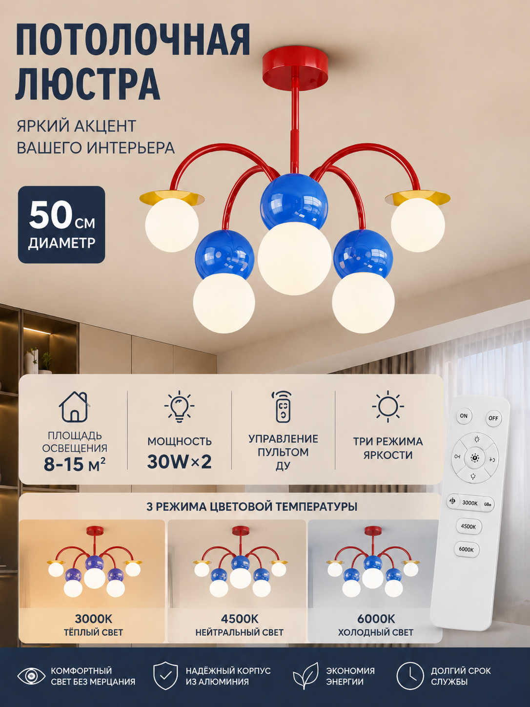 Осветительные приборы - люстра потолочная - Потолочный светильник - люстра -JC lighting