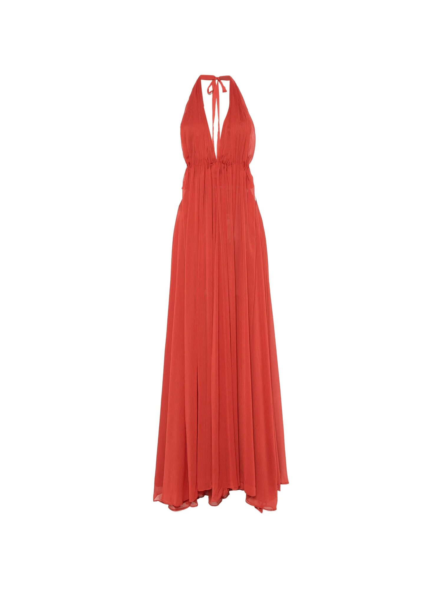 Платье ARCINA ORI Florence halterneck pleated maxi dress